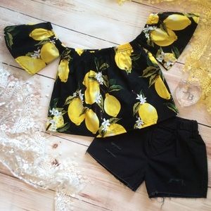 Matching Sets | Boutique Girls Trendy Lemon 2pc Outfit | Poshmark